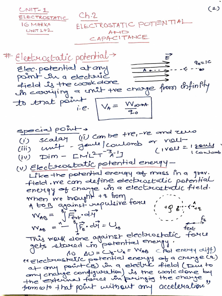 Understanding Electric Potential in Physics | PDF
