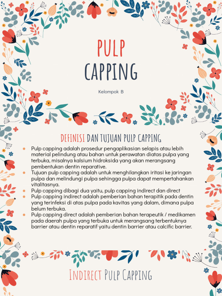 Panduan Lengkap Pulp Capping Gigi | PDF