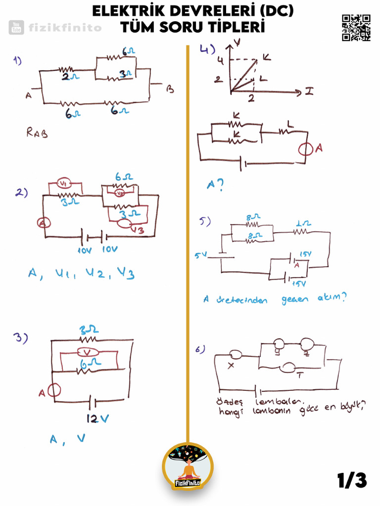24- (DC) Elektrik Devreleri - 10.Sınıf Meb Konu Anlatımı Ders Notları | PDF