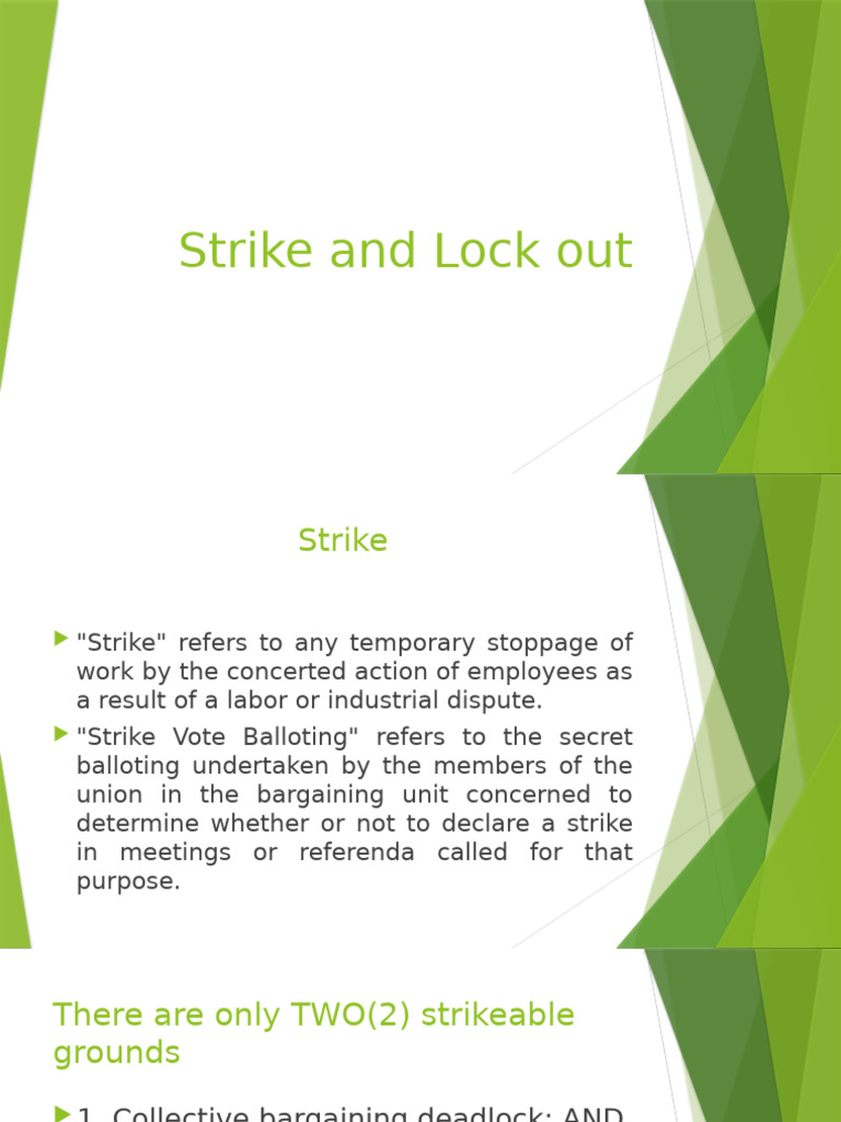 Understanding Strikes and Lockouts | PDF | Strike Action | Injunction