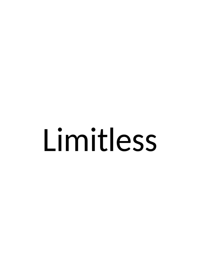 Limitless | PDF | Mindset | Disciplines