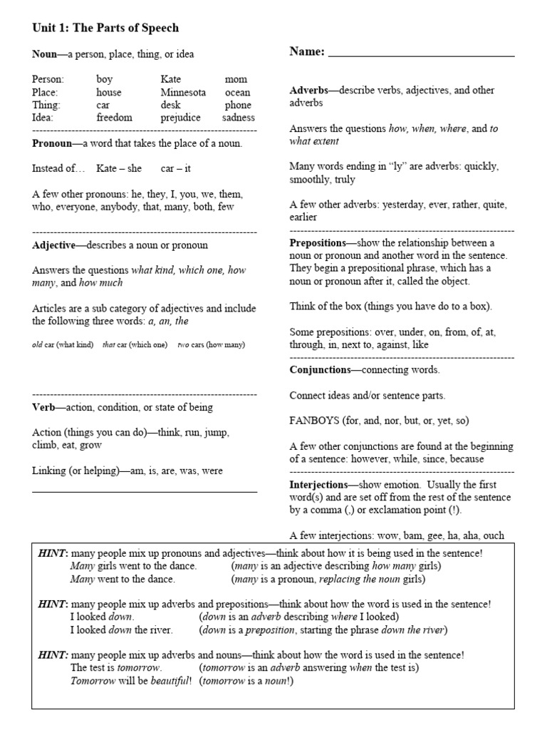 Grammar Lesson 2 | PDF | Adverb | Noun