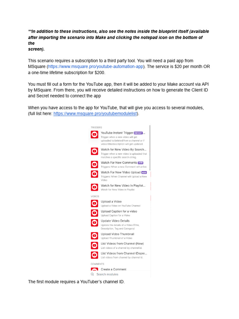 Instructions For YouTube Influencer Comment Reply Bot | PDF