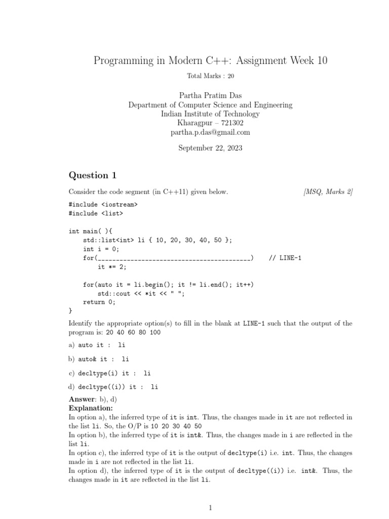 Week 10 Solution | PDF | Computing | Software Development