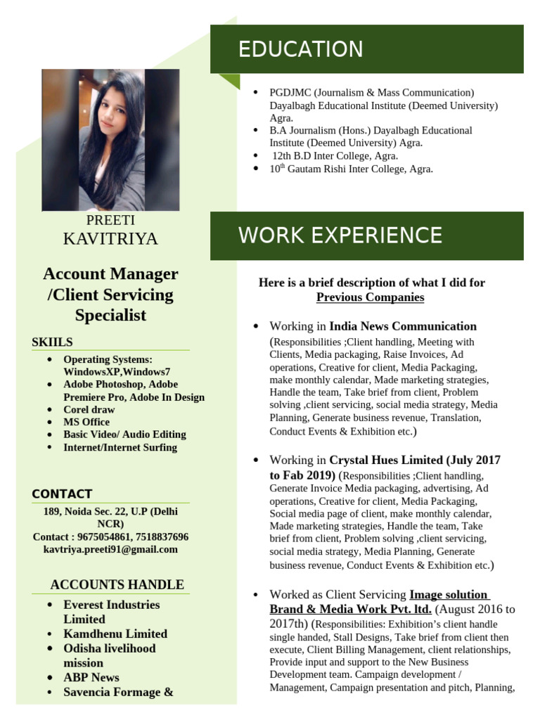Preeti Kavitriya - CV (1) - Preeti Kavtriya | PDF | Copy Editing | Editing