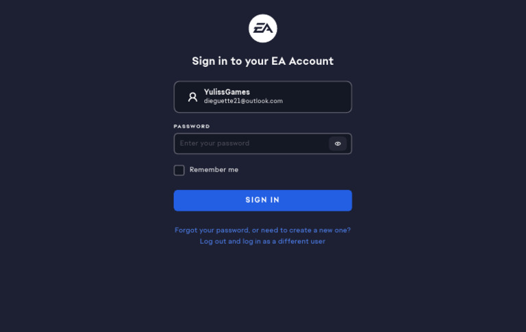 EA Account Sign-In Instructions | PDF