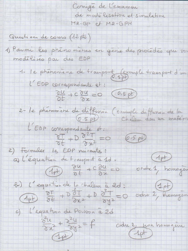 Correction Exam Modélisation 2023 | PDF