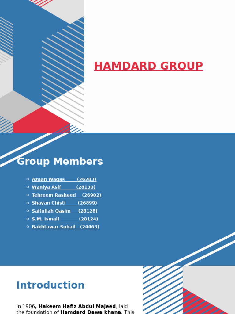 Hamdard Group | PDF | Economies | Social Psychology