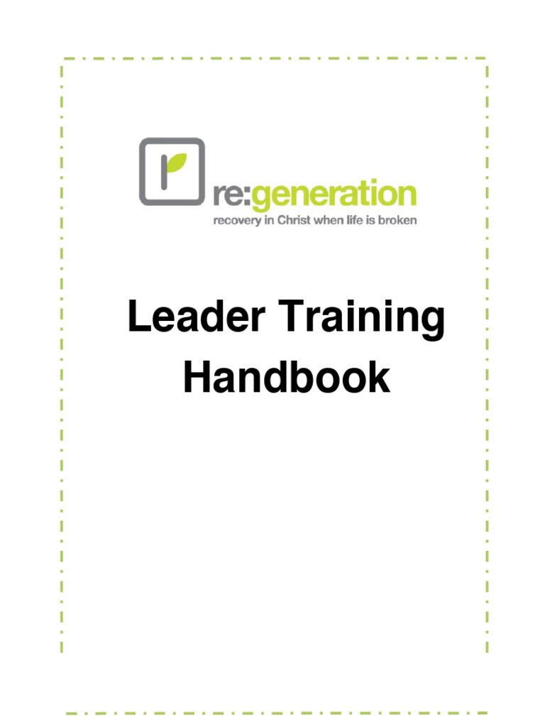 Leader Training Handbook Final | PDF | Mentorship | Jesus