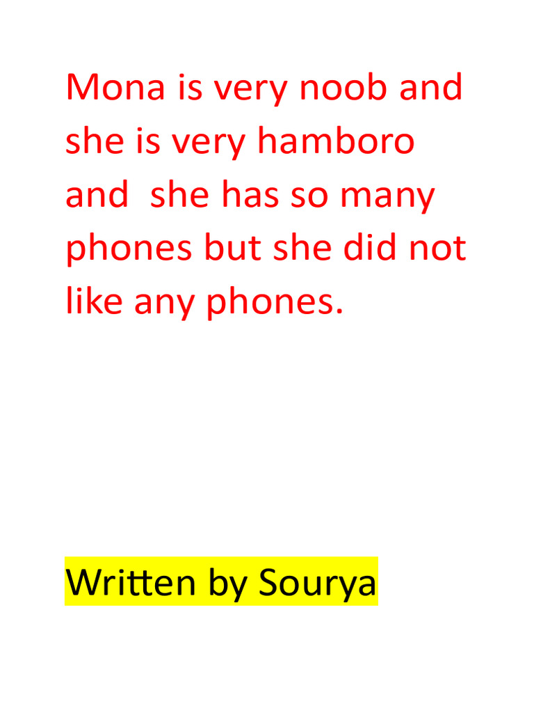 Attitude of Mona | PDF