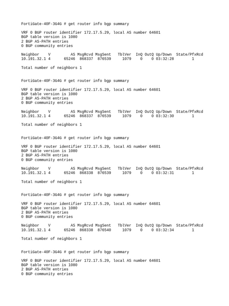 console-output-Routing-BGP | PDF | Router (Computing) | Computer Network