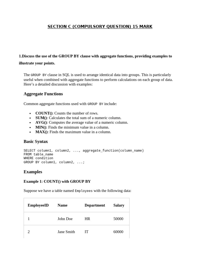 Dbms 15 Mark Questions With Answer | PDF | Relational Model | Data Model