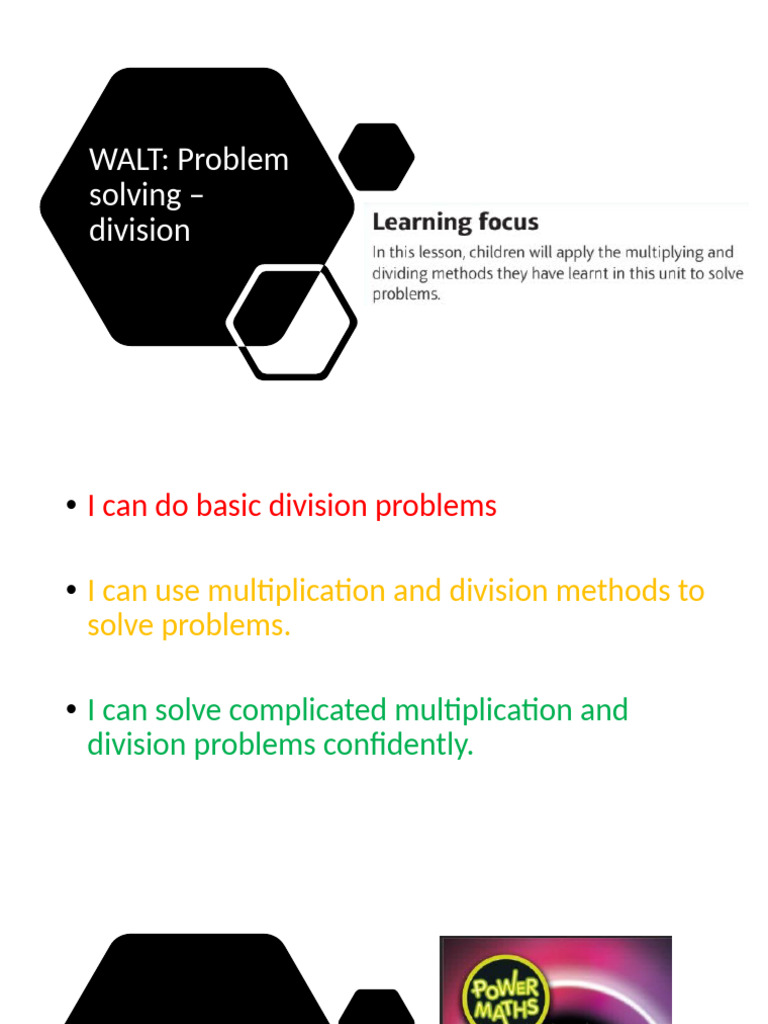 Problem Solving - Division | PDF
