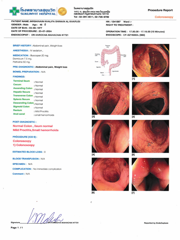 2.Laboratory Result | PDF | Colonoscopy | Large Intestine