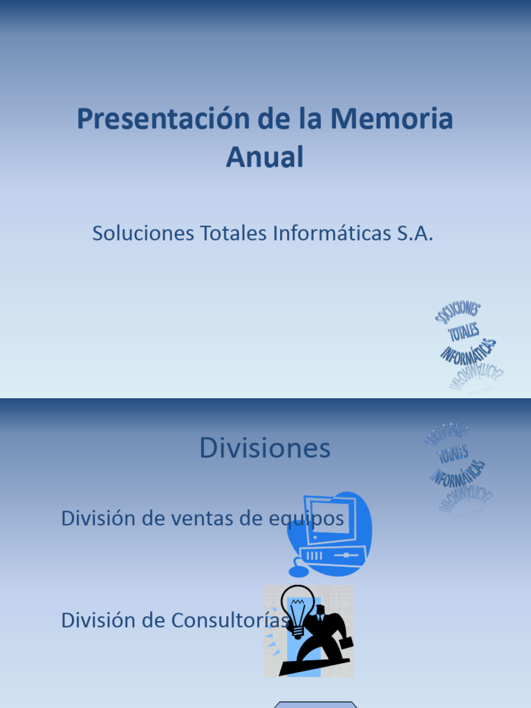 Memoria Anual Soluciones Totales 2023 | PDF