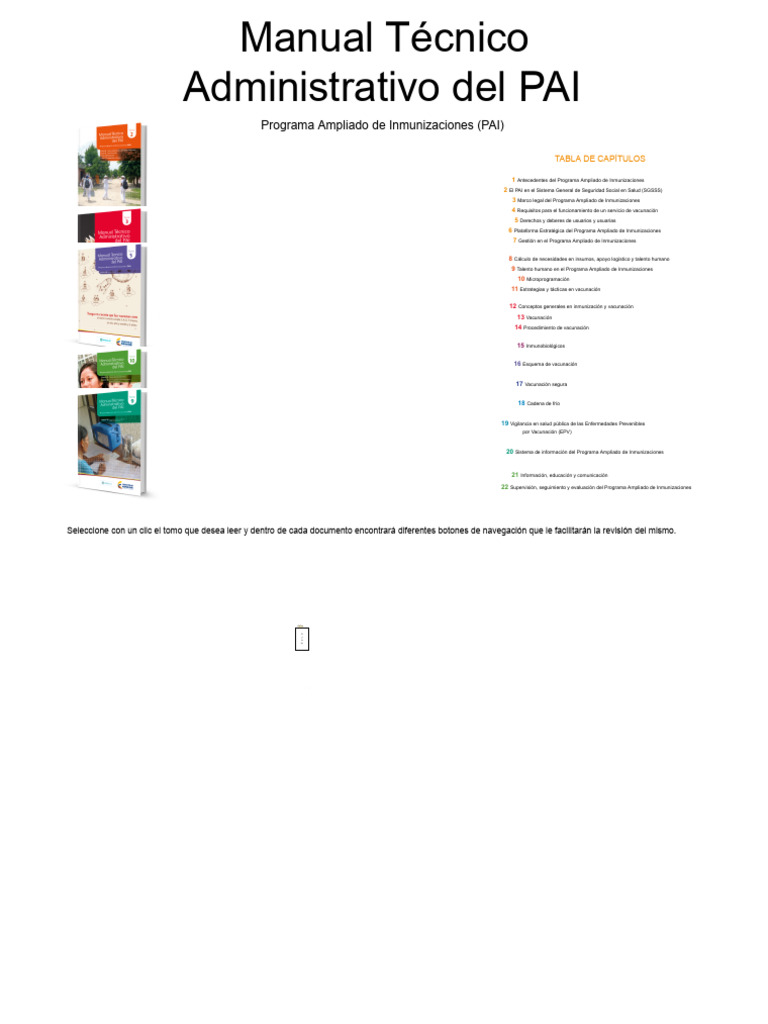 Manual Técnico PAI Bolivia 2024 | PDF | Vacunación