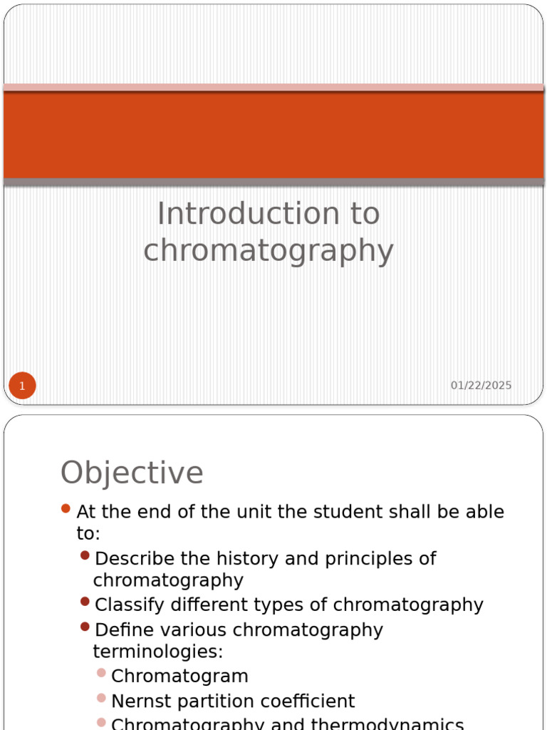 Introduction To Chromatography | PDF | Chromatography | Gas Chromatography