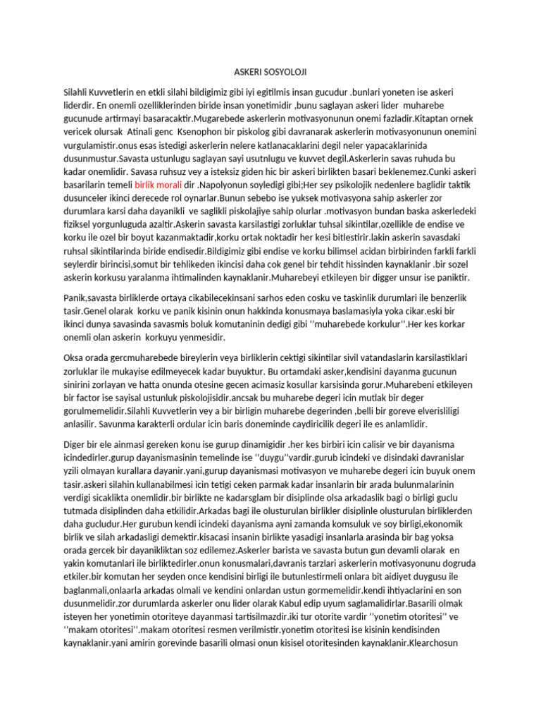 Sosoyaloji Odev-1 | PDF