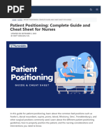 Patient Positioning Cheat Sheet & Complete Guide For 2023 | PDF ...