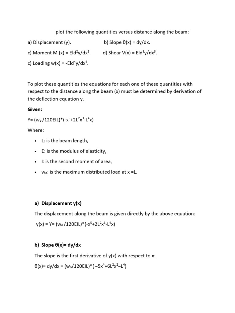 matlab.Problem 4 | PDF | Beam (Structure) | Bending