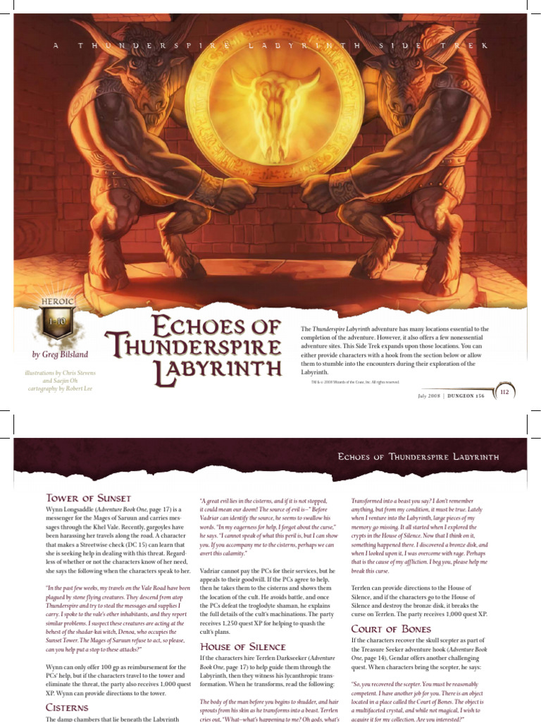 Dungeon #156 - (LVL 1-10) - Echos of Thunderspire Labyrinth - H2 ...