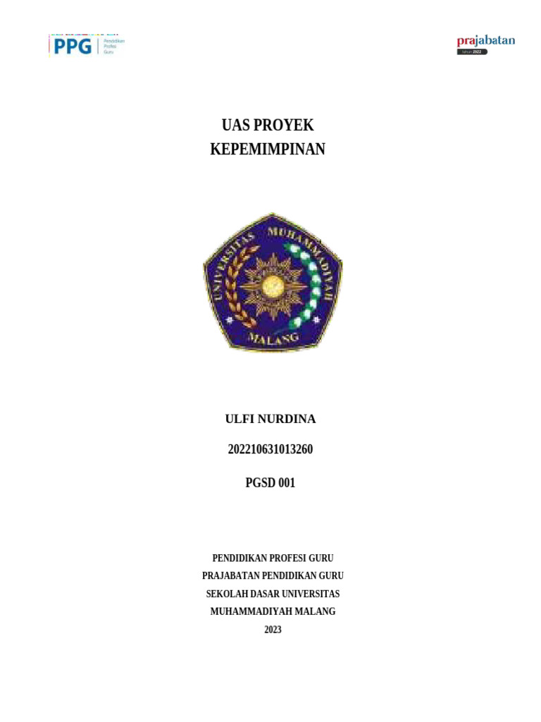 Uas Proyek Kepemimpinan | PDF