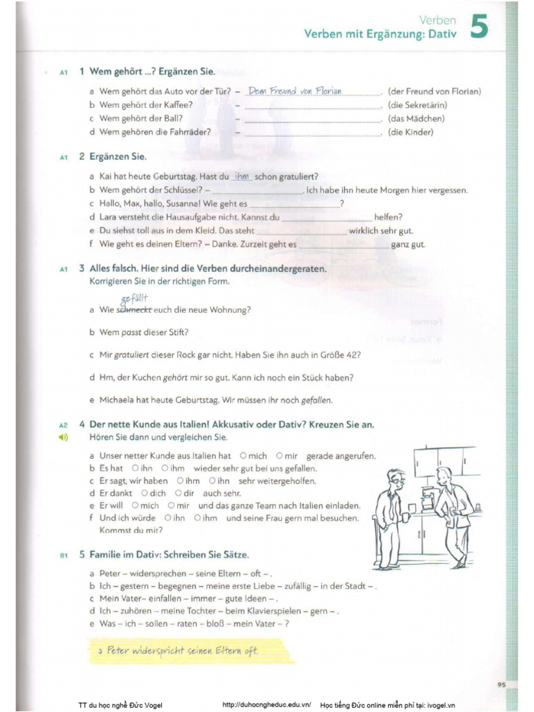 Verben mit Dat.Akk | PDF