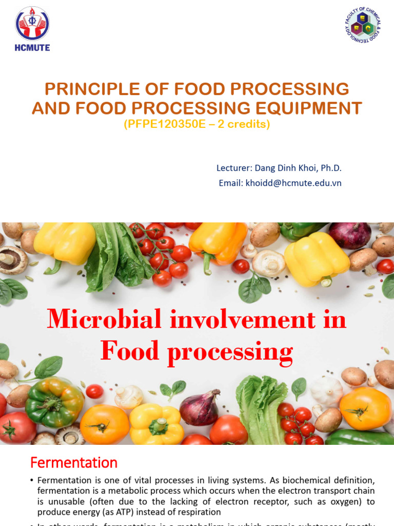 Chapter 5. Microbial Involvement in Food Processing | PDF | Fermentation | Enzyme