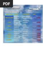 Weekly Flight Schedule for UNHAS DRC | PDF | Aviation