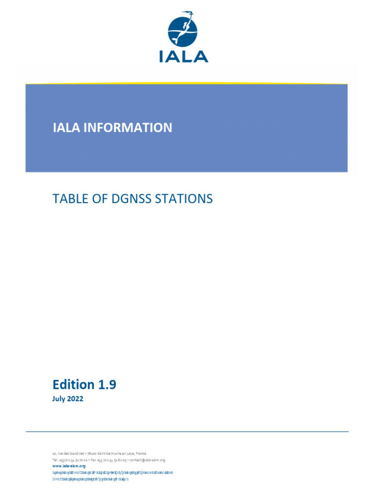 Table of DGNSS Stations Jul 2022 v1.9 | PDF | Geographic Data And ...