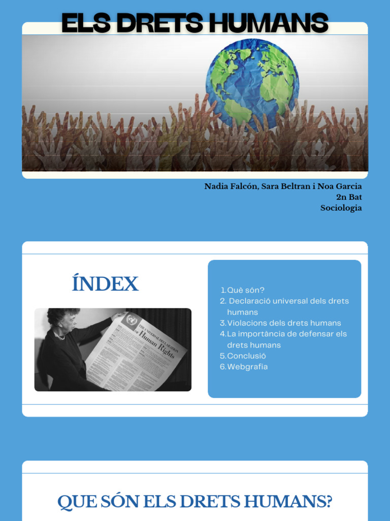 DRETS HUMANS - Sociologia | PDF