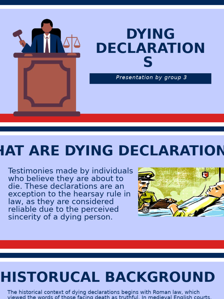 Understanding Dying Declarations in Law | PDF | Witness | Criminal Law