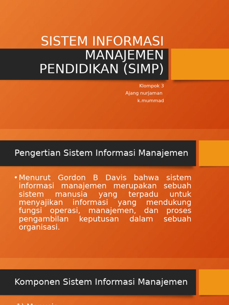 Sistem Informasi Manajemen Pendidikan (Simp) | PDF