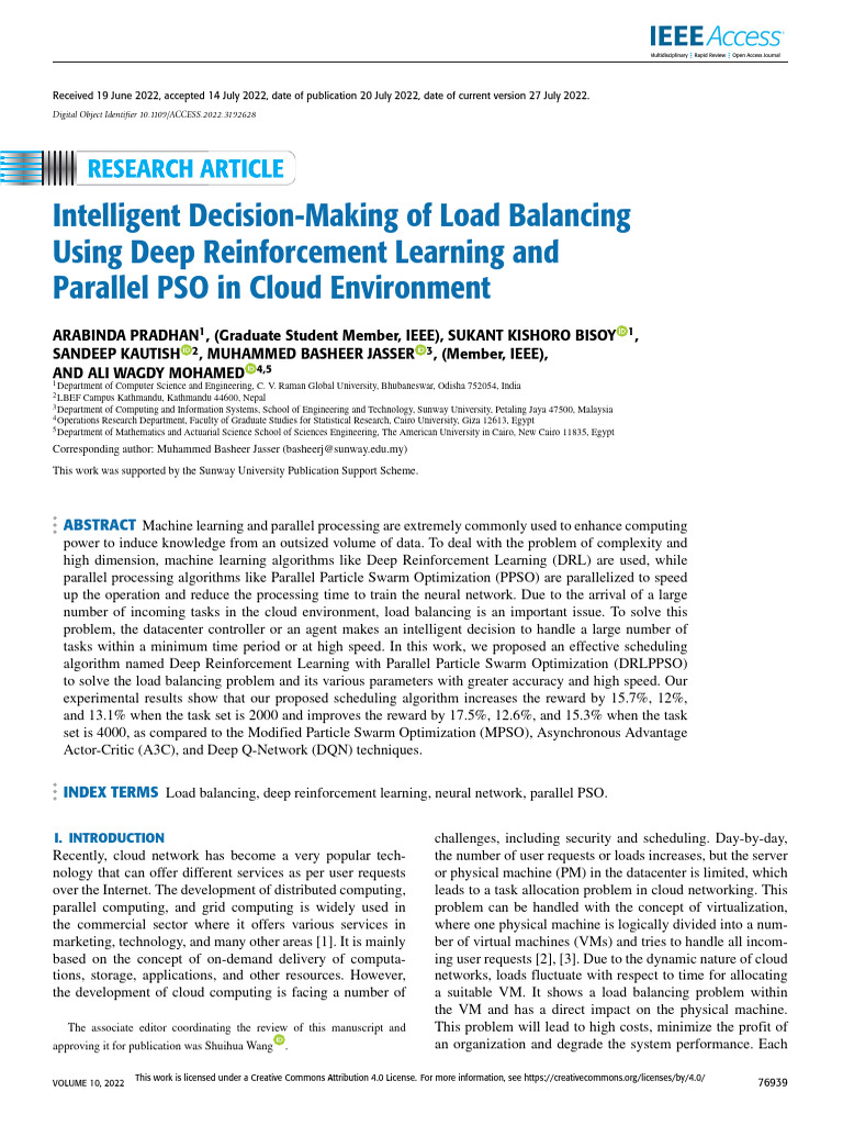 Intelligent Decision-Making of Load Balancing | PDF | Artificial Neural Network | Load Balancing ...
