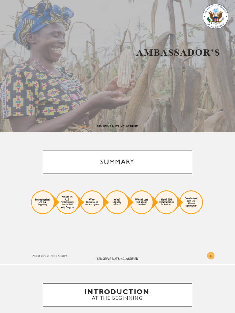 Ssh Presentation Pdf United States Department Of State