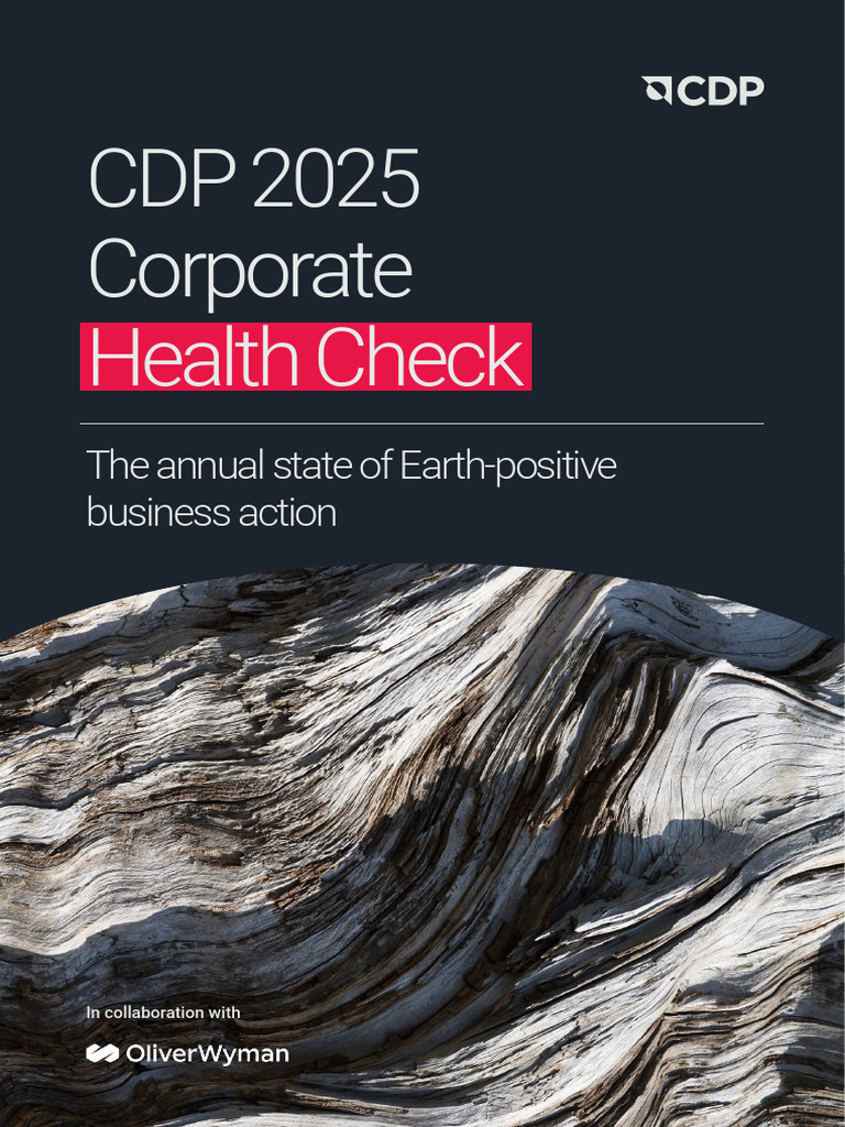 CDP Corporate Health Check 2025 | PDF | Economies | Climate Change