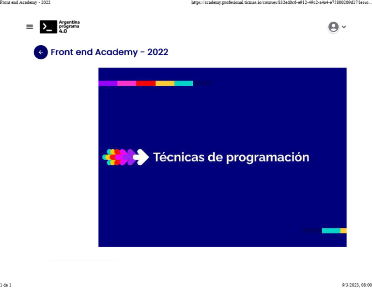 Front end Academy - 20229 | PDF