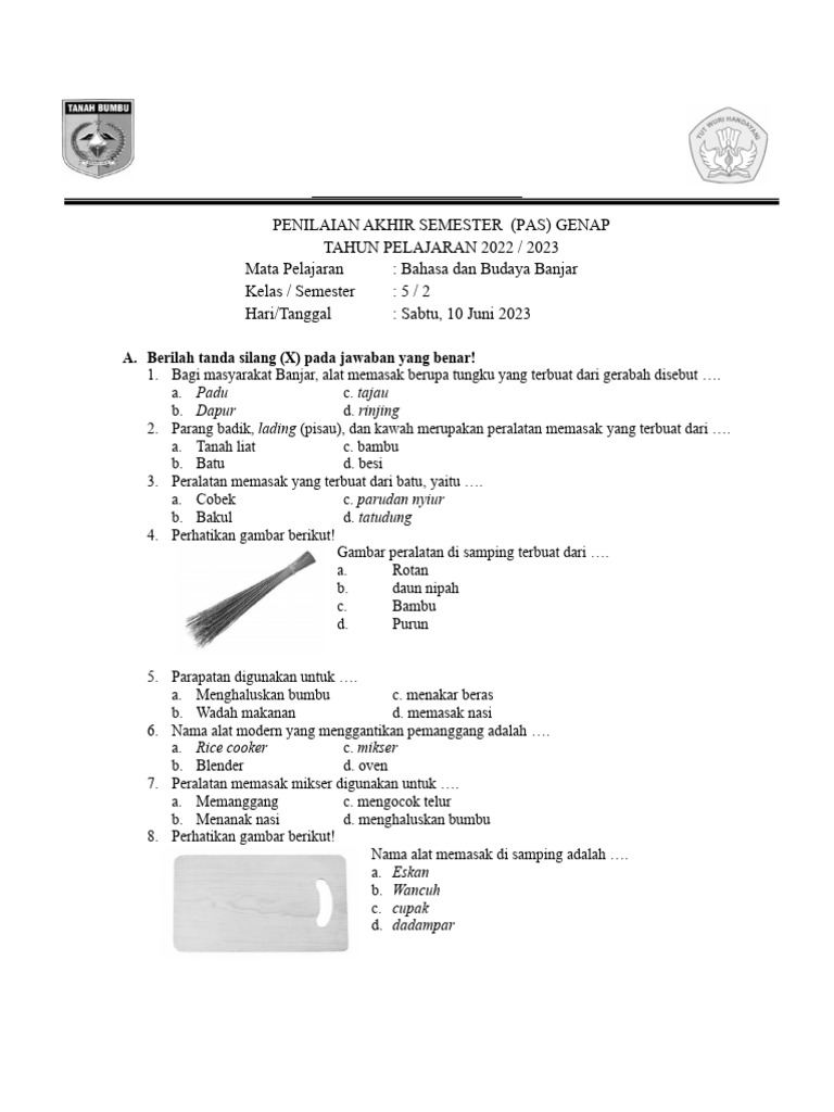 Pas Mulok Kelas 5 | PDF