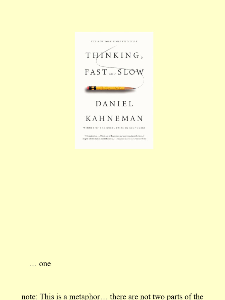 Thinking Fast and Slow | PDF | Representativeness Heuristic | Risk