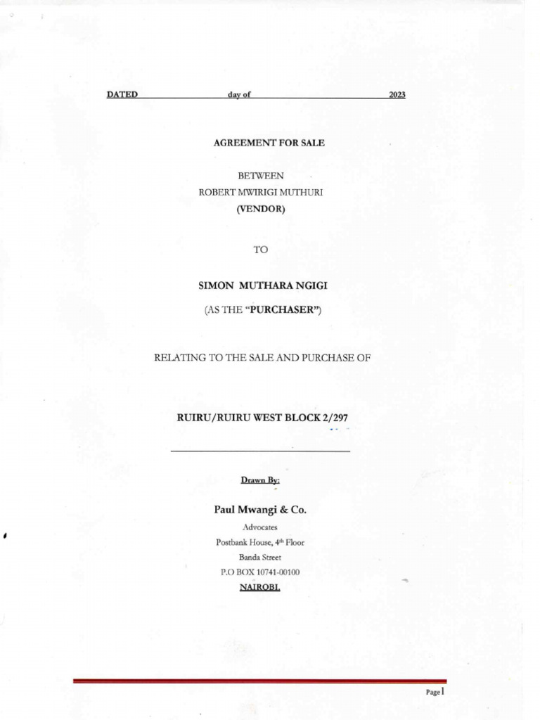 AGREEMENT Robert and Simon | PDF
