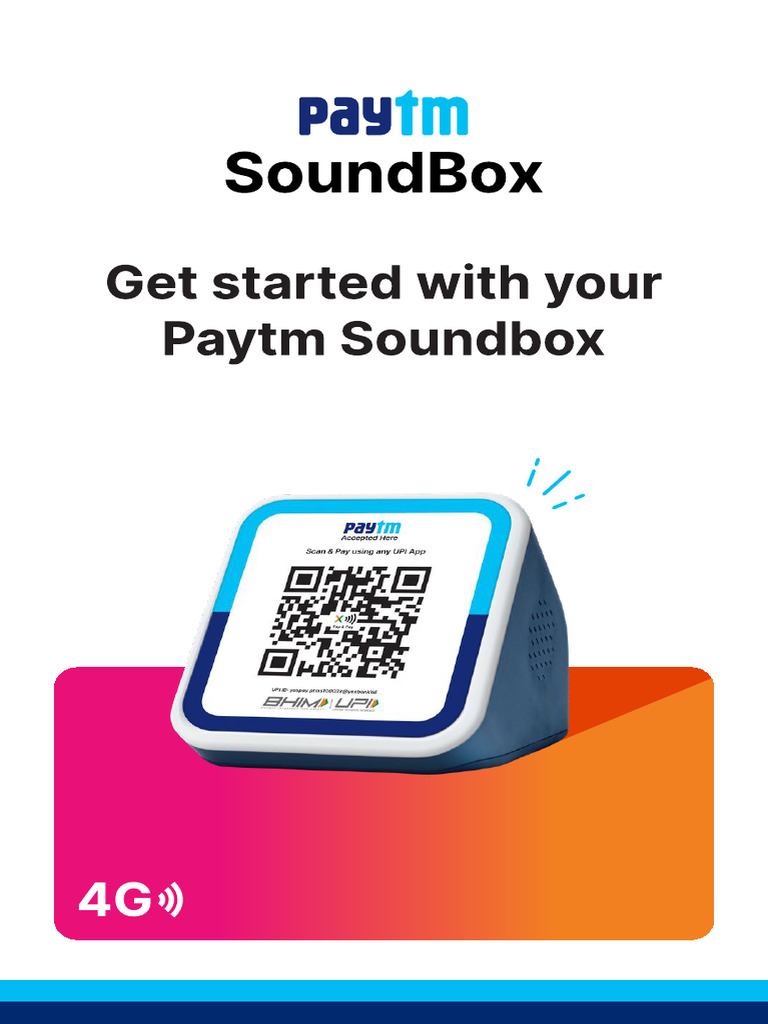 Paytm Soundbox Setup and Features Guide | PDF | Battery Charger