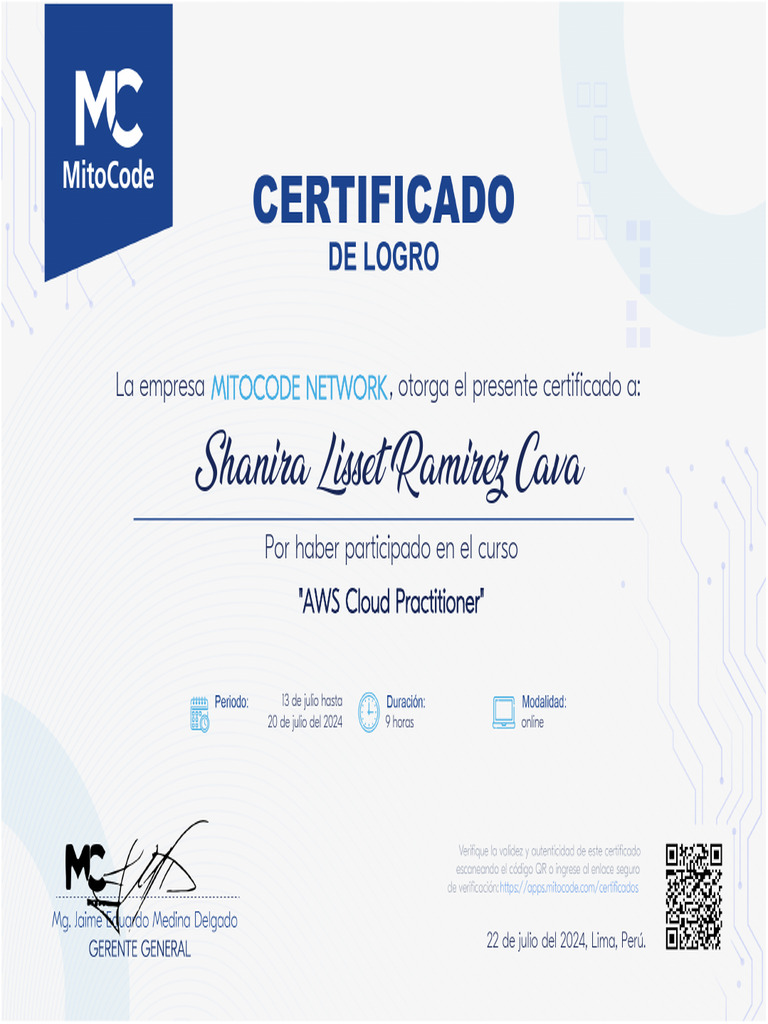 Certificado AWS | PDF
