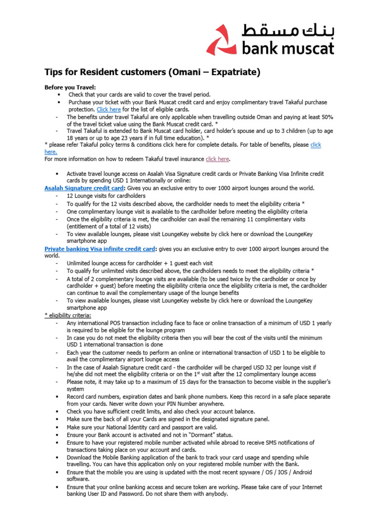 Tips For Resident Customers en | PDF | Automated Teller Machine ...