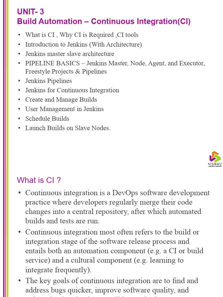 DevOps - Unit - 3.pptx | PDF | Version Control | Scripting Language