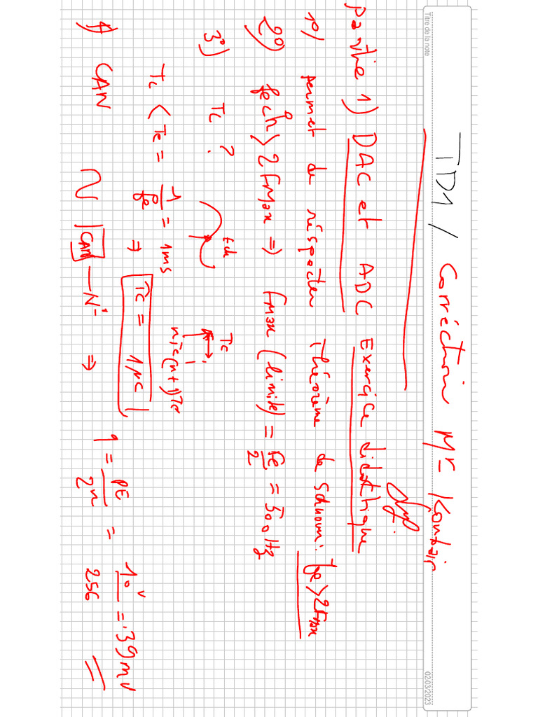 Correction TD1 PDF | PDF