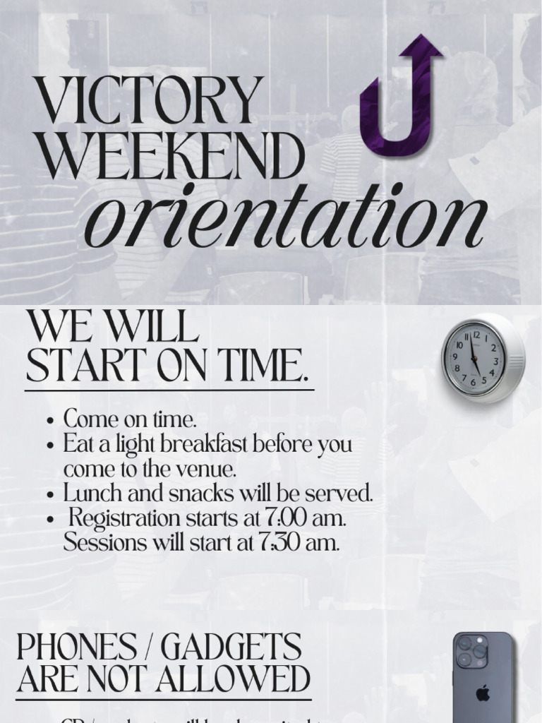 Victory Weekend Orientation | PDF