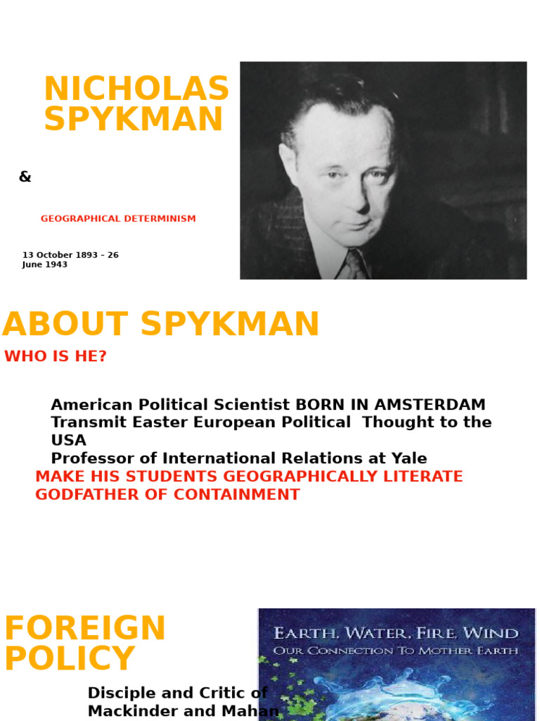 Spykman and Geographical Determinism | PDF | Global Politics ...