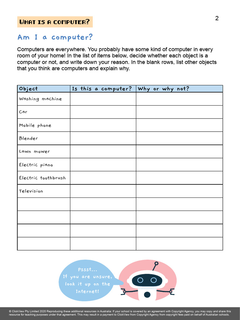 What Is A Computer Activity Booklet | PDF | Copyright | Manufactured Goods