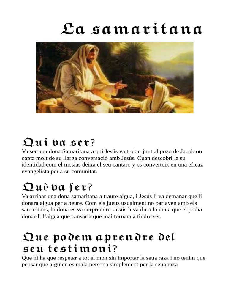 La Samaritana | PDF