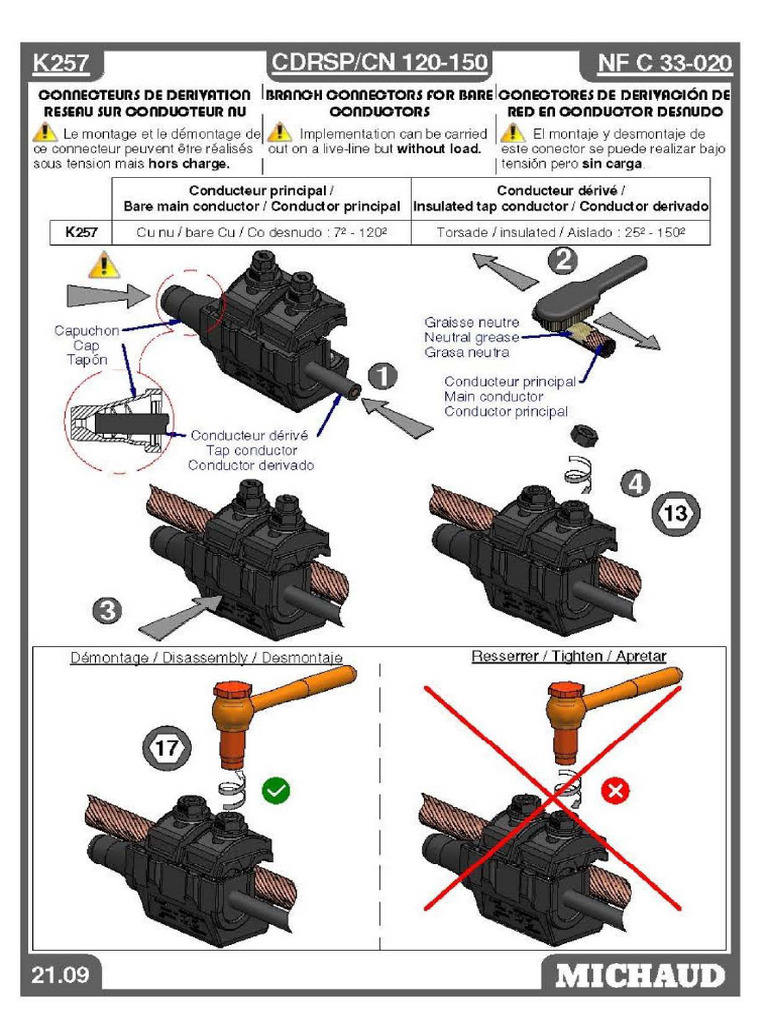 K257 - Notice - Installation - Montaje | PDF